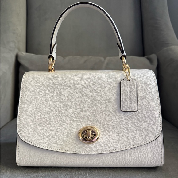 Coach | Bags | Coach Tilly Top Handle Satchel Chalk | Poshmark
